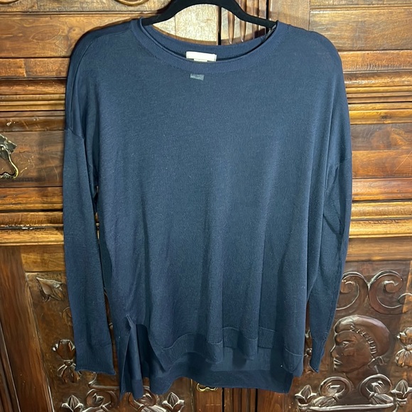 H&M | Sweaters | Hm Navy Blue Lightweight Oversized Sweater | Poshmark